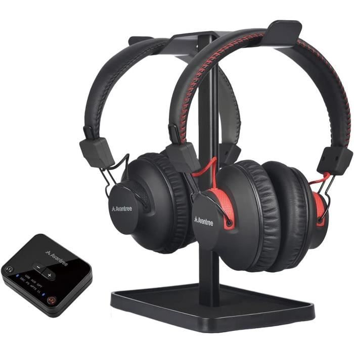 Ht41899 Bluetooth 5.0 Set 2 Casques Tv Sans Fil Avec Émetteur ...