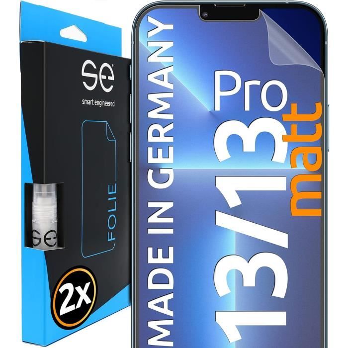 S.E Pour Iphone 13-13 Pro Film Protection D'Écran Antireflet - 2X Films ...