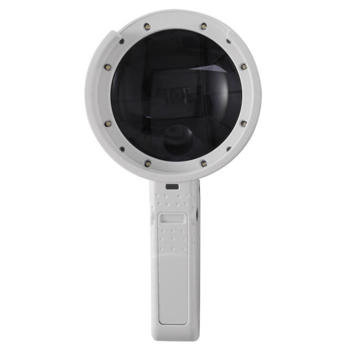 Loupe pliante avec 8 lampes LED - SODIAL - Diamètre 90mm ...
