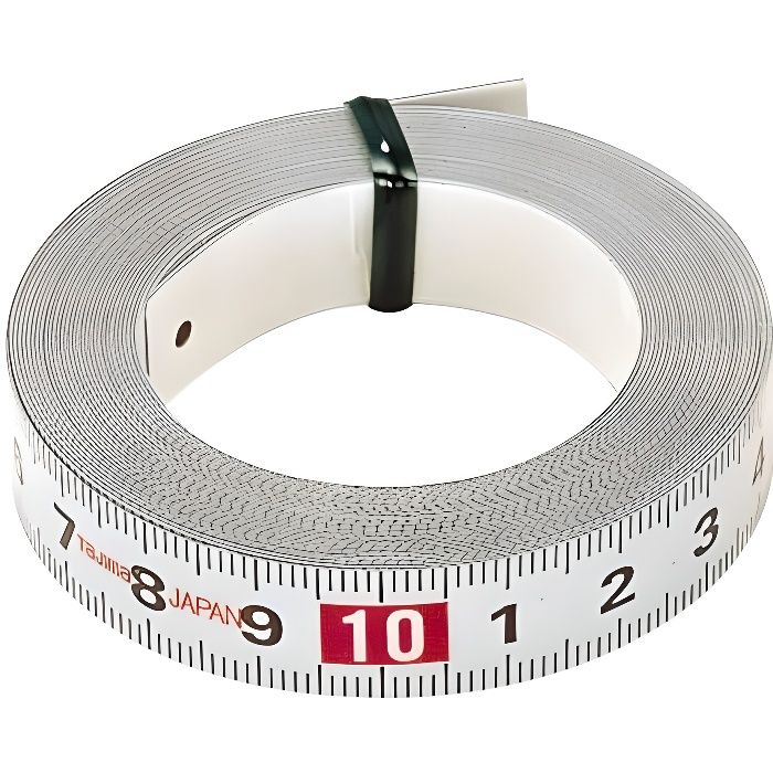 Ruban de mesure adhésifs - TAJIMA - 3 m x 16 mm - Adhésif - Blanc ...