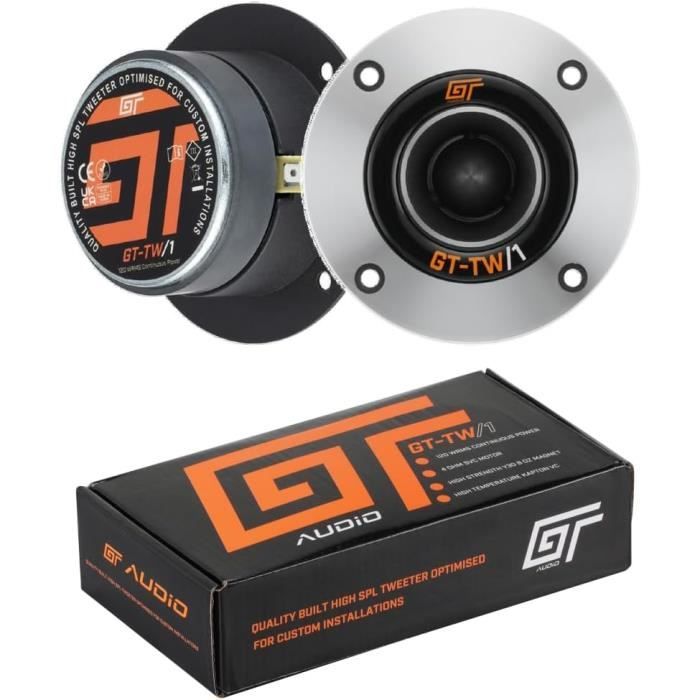 2 Bass Face Gt Audio Gt-Tw-1 Tweeter 9,8 Cm 98 Mm De Diamètre 120 Watts ...