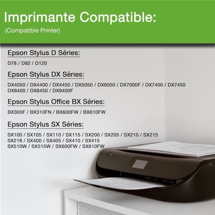 Cartouche D'Encre Compatible Pour Epson T0715 Stylus D120 Dx4050 Dx4450 ...