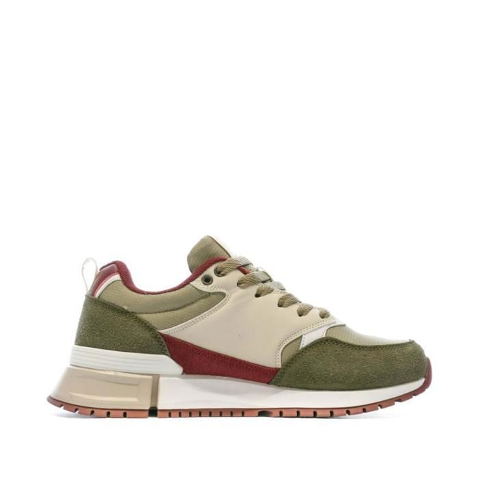Baskets Kaki Femme Xti Ice Trainer Kaki - Cdiscount Chaussures