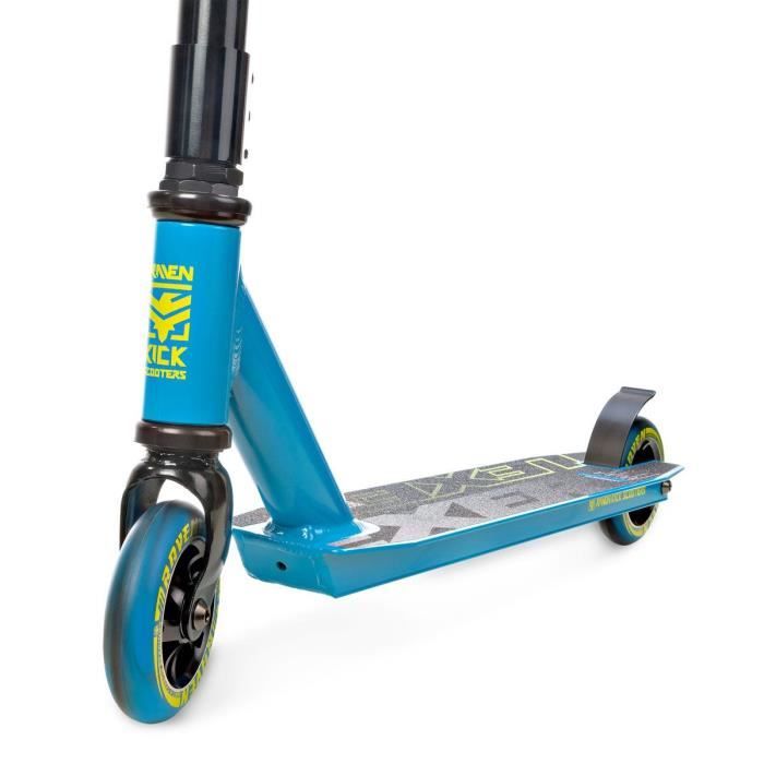 Trottinette freestyle RAVEN Evolution Lexer 100mm - Bleu/Lime - Pour ...