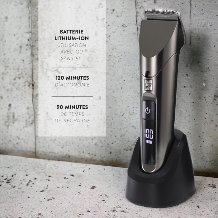 JEAN LOUIS DAVID - Pro Hair Clipper - Tondeuse Sans Fil Professionnelle ...