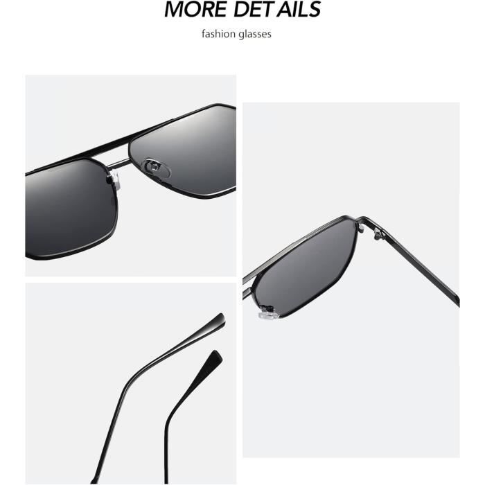 Lunettes De Soleil Polarisées Carrées Surdimensionnées Pour Femmes