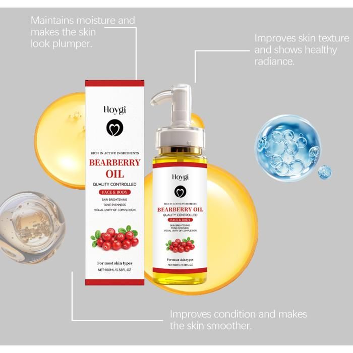 Huilé De Busserole Peau Noire, Serum Anti Tache Visage, Améliore La ...