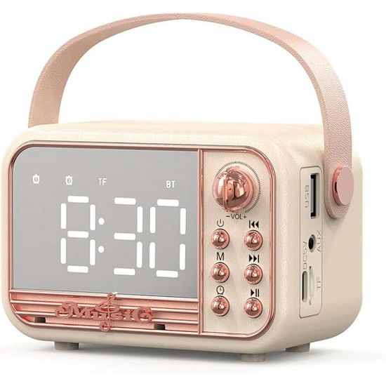 Enceintes Bluetooth sans Fil Vintage Prenant en Charge Les Cartes TF ...