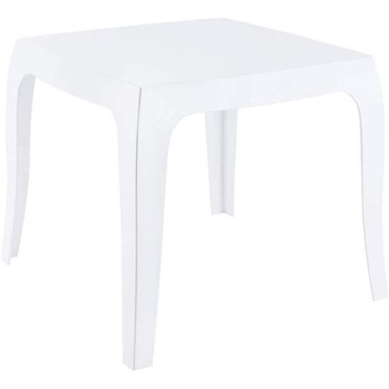Table Design Queen en Plastique I Table d'Appoint Carrée Table d ...