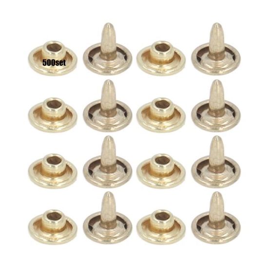 COC-7842372646195-rivets en cuir métallique Ensemble de 500 Rivets à ...