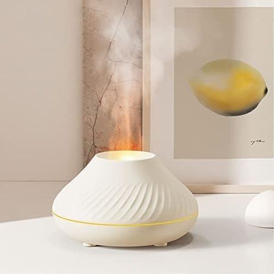 Flame Aroma Diffuseur D'Huiles Essentielles Humidificateur 7 Couleurs ...