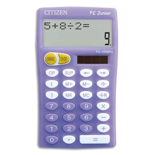 CITIZEN calculatrice primaire fc junior mauve - Cdiscount Beaux-Arts et ...