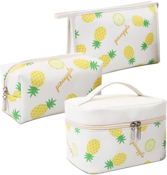 Ensemble de 3 Sacs Trousse de Maquillage - Organisateur en Cuir PU pour ...