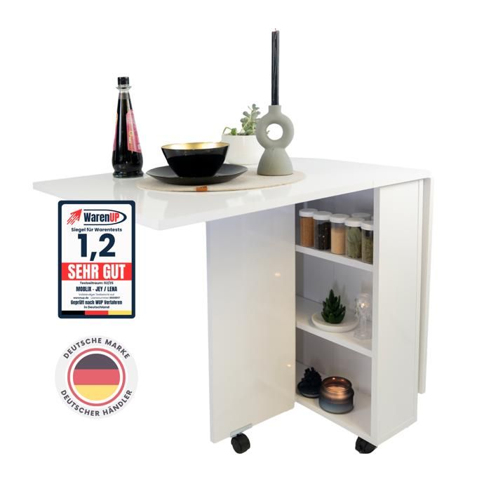 Table pliante "JEY", table à manger, table de cuisine, pliable pour ...