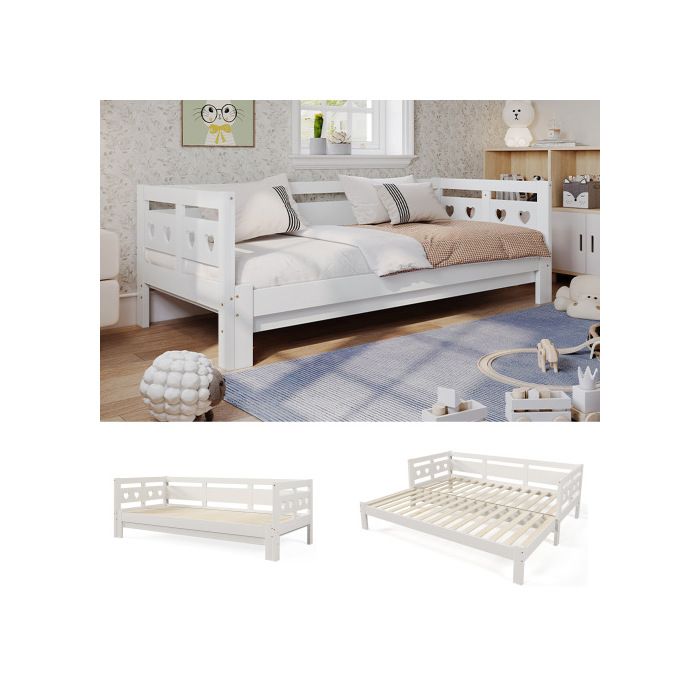Japanese-Style Wooden Single Sofa Bed 3-Foot (Approx. 91cm) Single Sofa ...