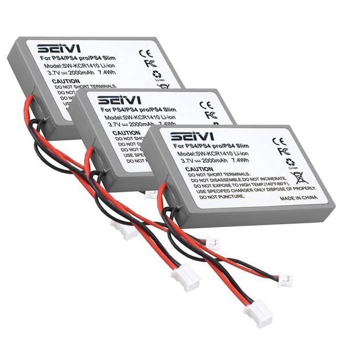 3 piles PCS - Nouvelle batterie de contrôleur de PS4 sans fil pour Sony ...