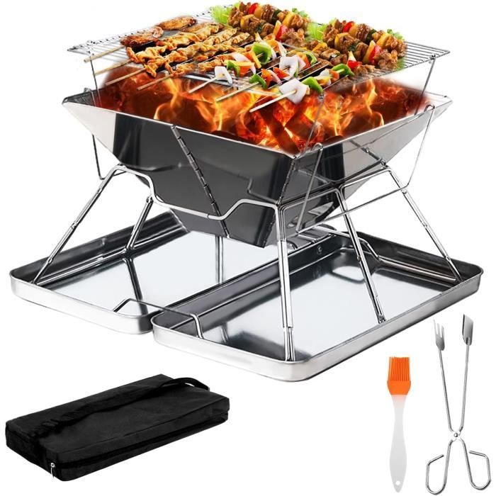 Barbecue portable pliable au charbon de bois [148] - Cdiscount Jardin