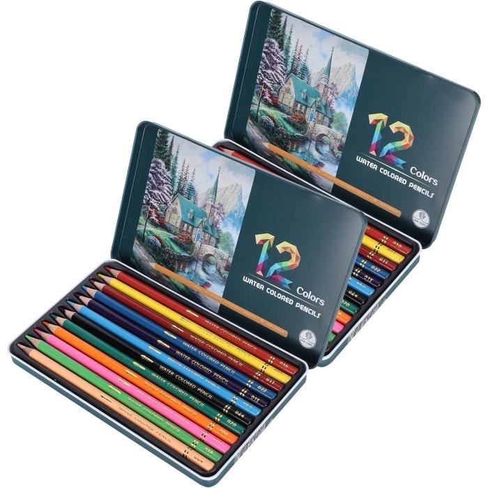 Pas Facile À Se Faner Crayons De Couleur Professionnels De Haute ...