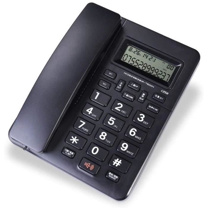 Téléphone Fixe Bureau à Domicile Entreprise Téléphone Filaire Téléphone ...