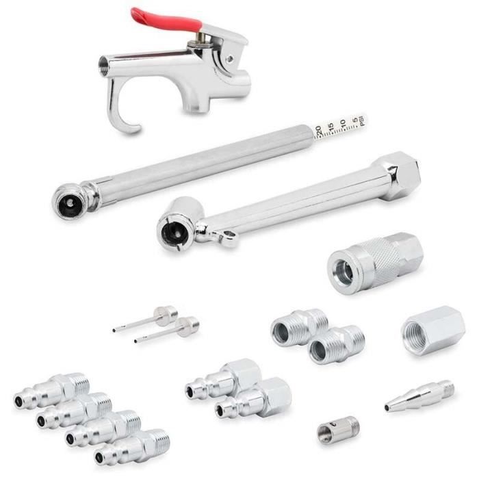 Kit d'accessoires pour Machine à souffler l'air pneumatique, 17 pièces ...
