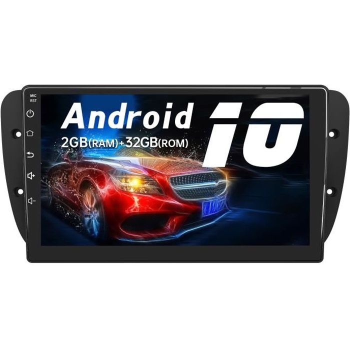 AWESAFE Autoradio pour Seat Ibiza 6j 2009-2013(2Go+32G)9 pouces Écran Tactile avec Cadre GPS ...