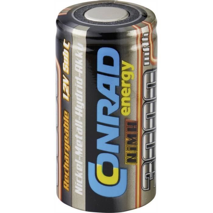 Conrad energy Pack de batterie (NiMh) Sub-C 1.2 V 3000 mAh sans pattes ...