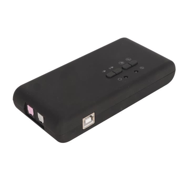 WEI carte son 7.1 Carte son USB 12 Mbps 7.1 stéréo double entrée ...