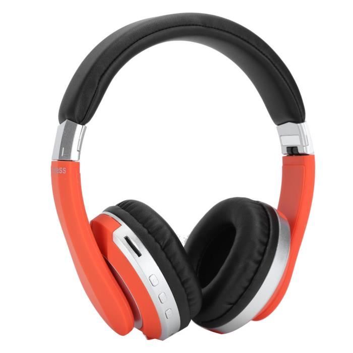 HURRISE Casque sur l'oreille Casque Bluetooth Pliable Casques Stéréo ...