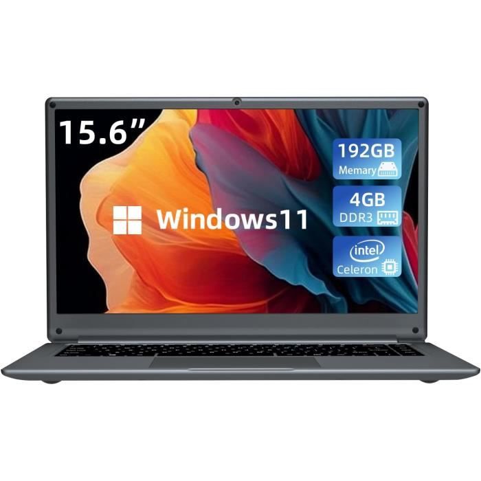 Ordinateur Portable 15,6 Pouces Pc Portable Windows 11,4Go Ram 192Go ...