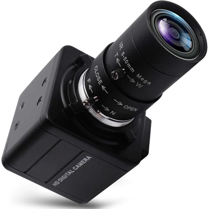 Caméra Web Usb 8Mp Objectif Varifocal 5-50Mm Mise Au Point Manuelle ...
