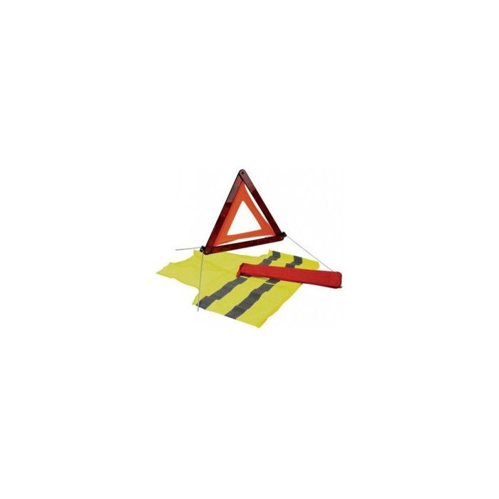 Kit de sécurité pour véhicule gilet jaune signalisation et triangle de ...