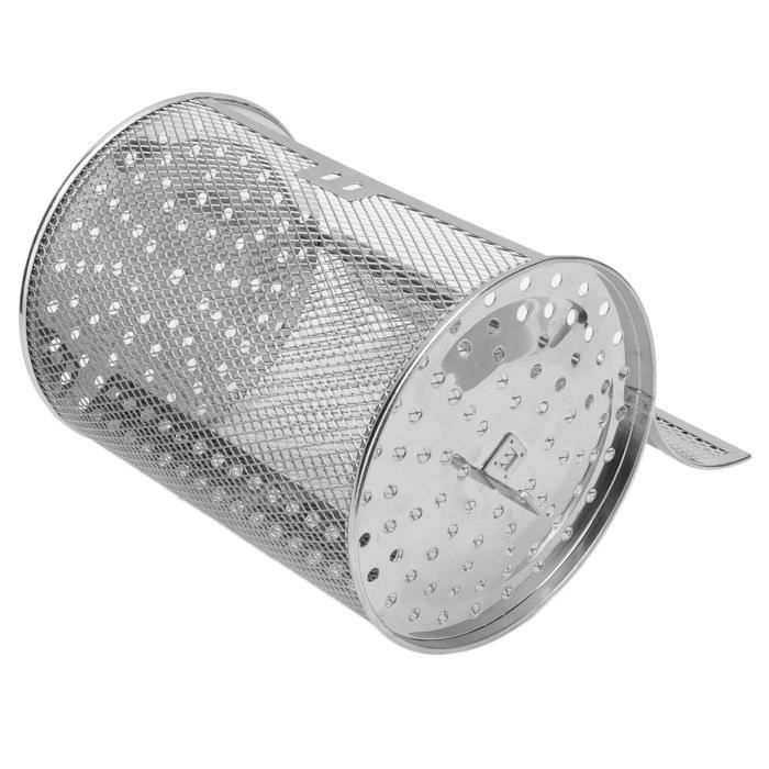 Tbest Cage de four Panier à Rôtir Rotatif à 360 Degrés en Acier ...