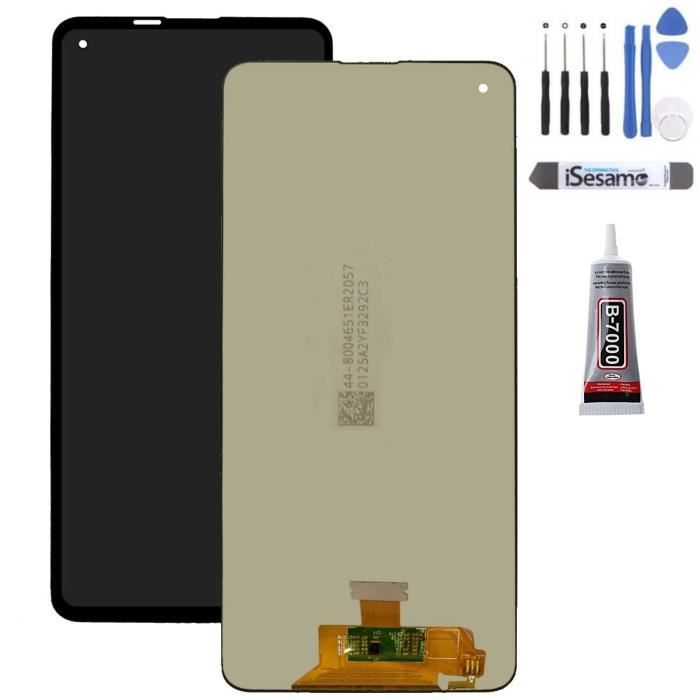 Ecran LCD Noir + Vitre tactile sur chassis pour Samsung Galaxy A21S SM-A217F avec kit d'outils ...