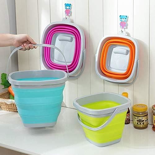 Seau Pliant 1P Seau De Silicone Pêche Pliage Carré Seau Carré Lavage De ...