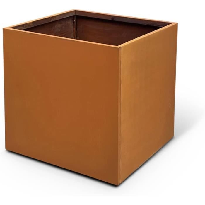 Pots de fleurs en métal d'angle en acier Corten pour jardin, terrasse ...