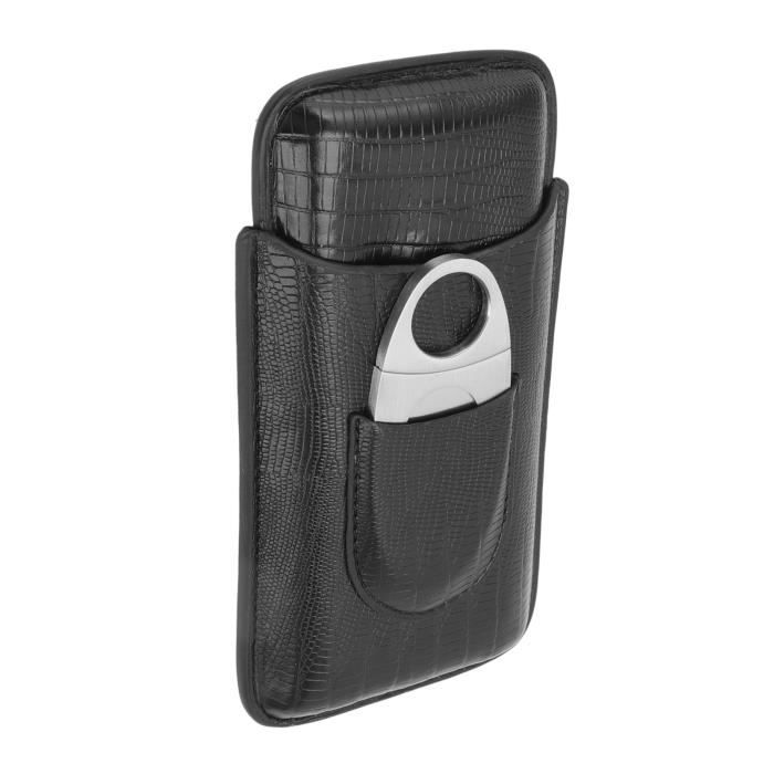 MEI-YOSOO Étui en cuir pour cigares Porte-cigares portable de voyage ...