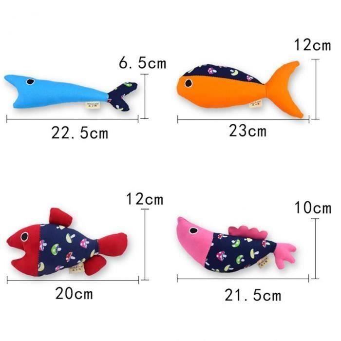 Jouer Cat Toy coton en forme de poisson drôle en peluche gratter Jeu ...