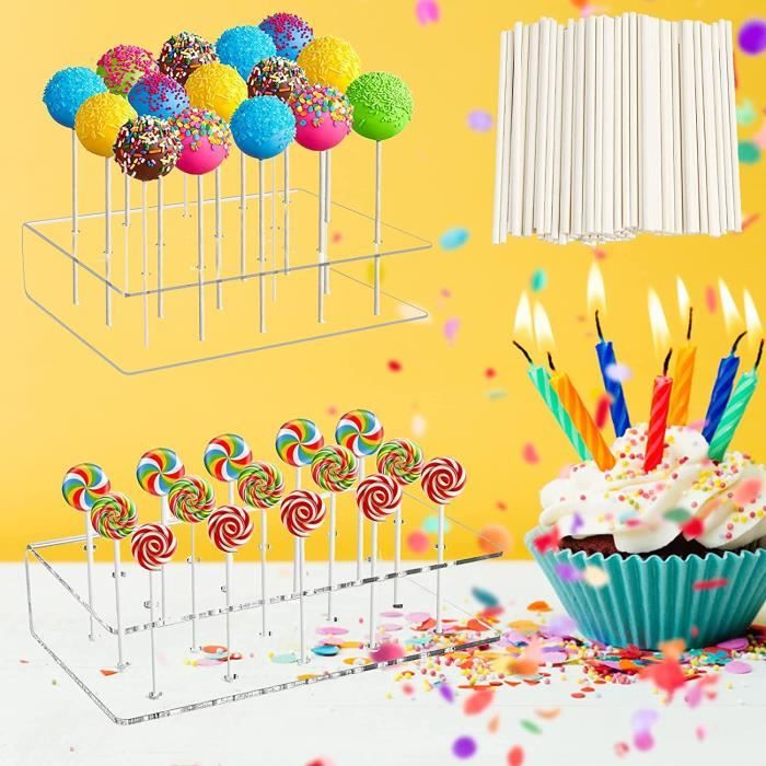 Présentoir à Sucettes, 2 Pièces, Présentoir a Cake Pops Support ...