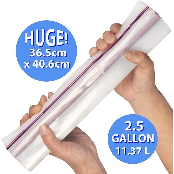 20 Sacs de Congélation Premium par ™ | Sachet Plastique Robuste et ...