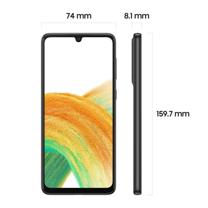 Samsung Galaxy A33 EE Smartphone 128 Go 5G Noir - Cdiscount Téléphonie