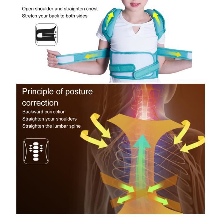Children Hunchback Correction Belt Posture Corrector Brace Back Spine ...