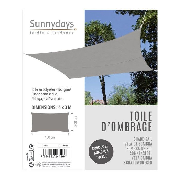 Voile D Ombrage Rectangulaire 4x3