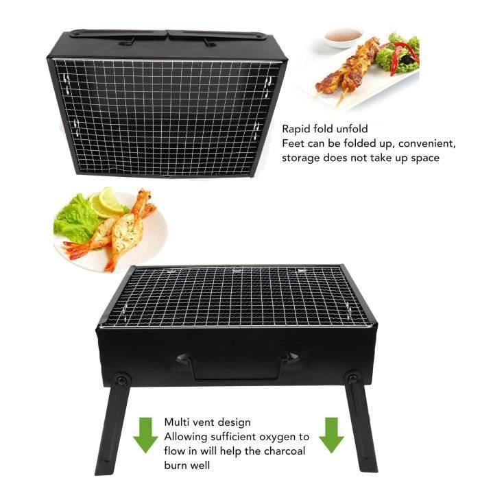 YOSOO mini barbecue Barbecue au Charbon de Bois, Barbecue Portable ...
