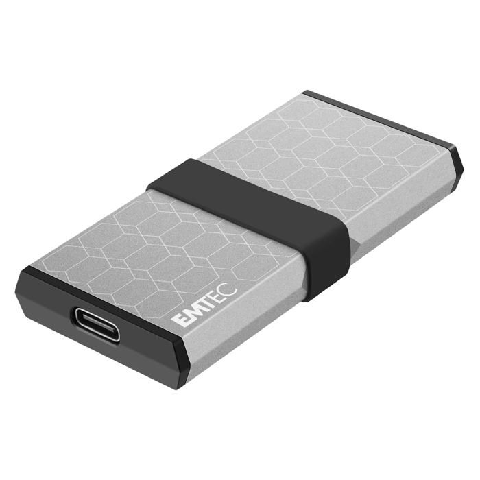 SSD Portable - EMTEC - X205 Mini - 512GB - USB-C 3.2 Gen2 - Aluminium ...