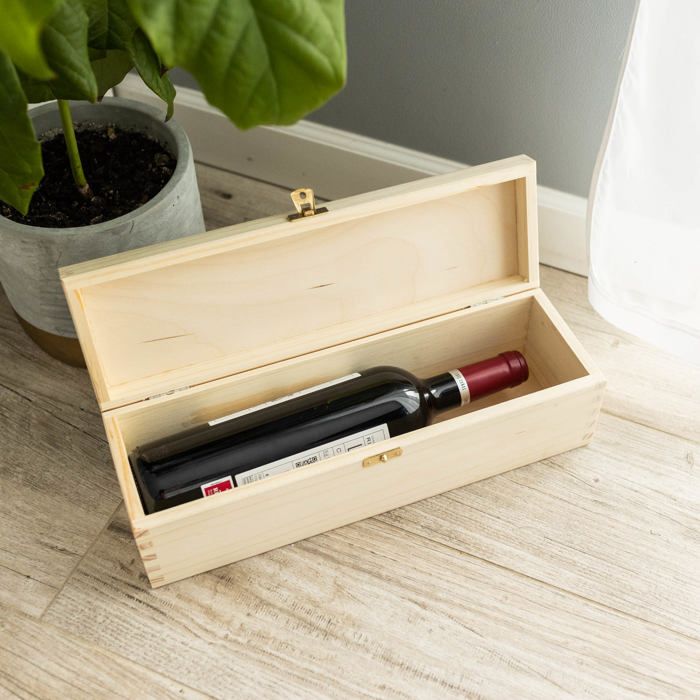 Caisse bois vin - coffret vin cadeau boite en bois a decorer caisse en ...