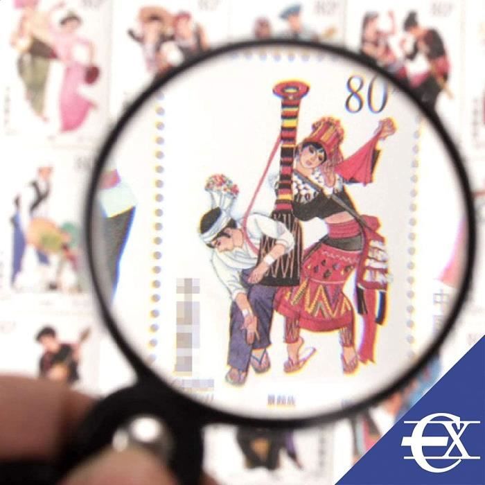 Loupe de Poche - EUROXANTY - Grossissement x10 - Verre de Haute Qualité ...