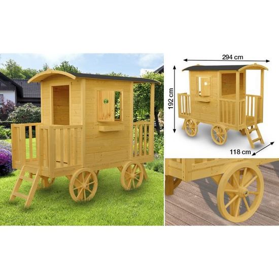Roulotte en bois Western - Cdiscount Jeux - Jouets