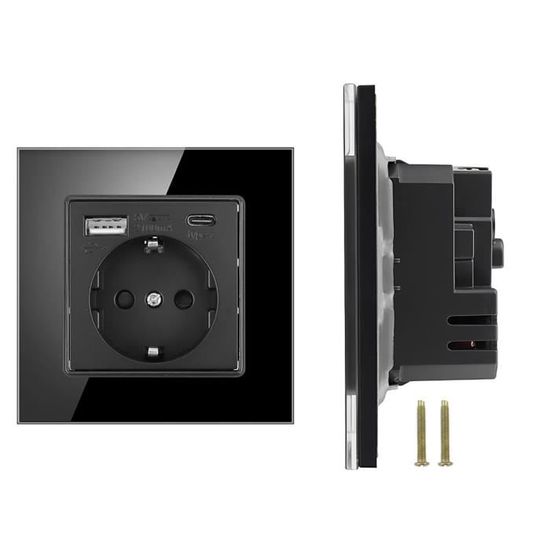 Prise Murale Electrique Prise 16A Usb Charge Rapide Usb Encastrée En ...