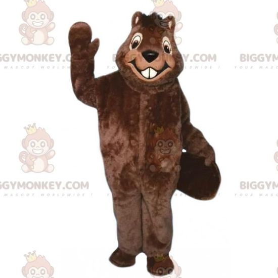 Costume de mascotte BIGGYMONKEY™ de grand castor souriant - Cdiscount ...