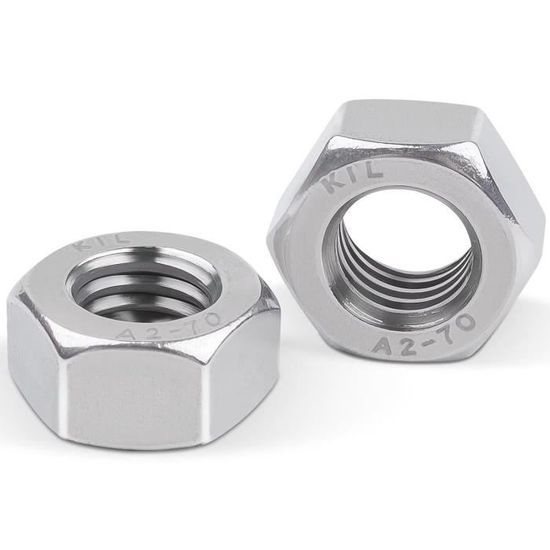 Ecrou M8 (Din 934 - Iso 4032) | Ecrou Inox M8 20 Pièces | Ecrous Hexagonal En Acier Inoxydable ...